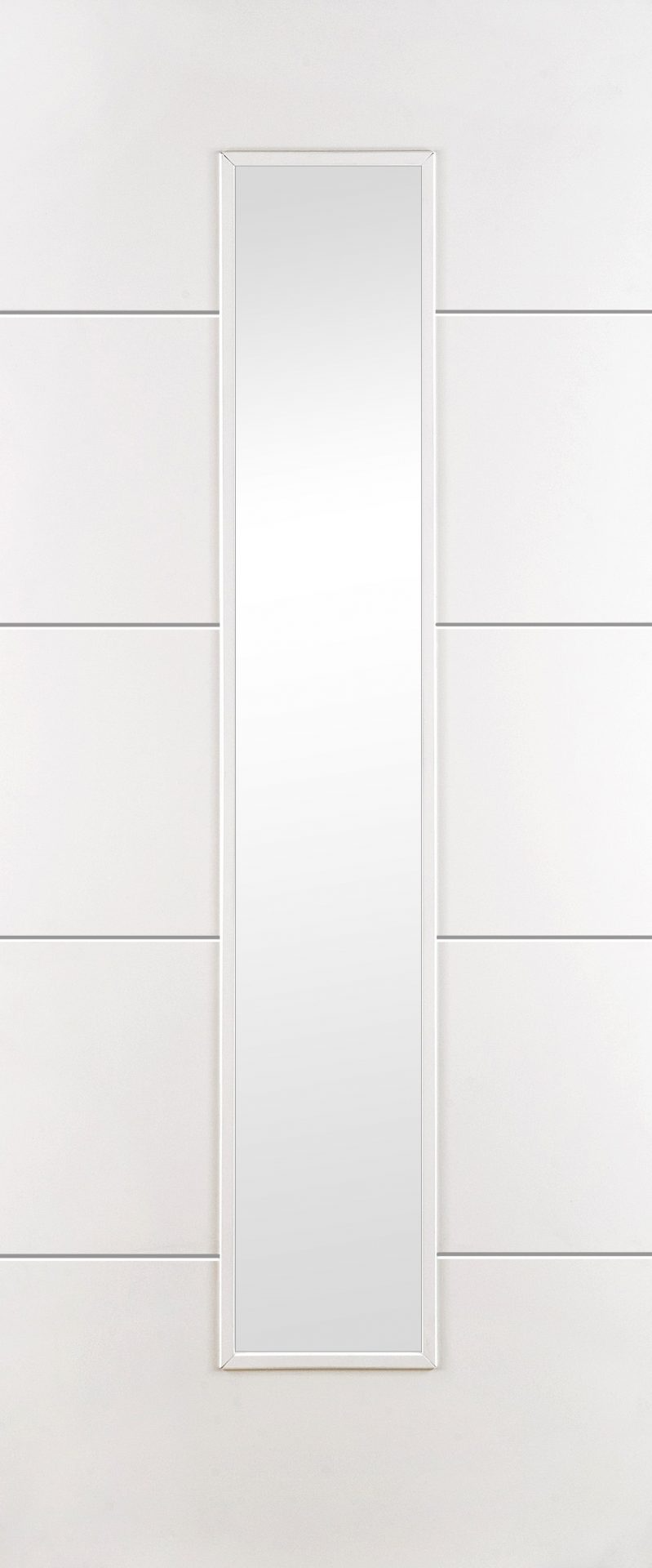 6'8" X 3'0" Hydra White Premium Primed Door - Clear Glass DONEGAL ...
