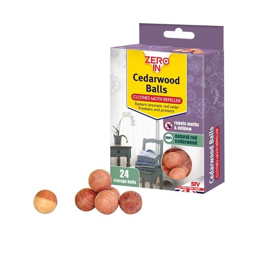 Zero In Cedarwood Clothes Moth Repeller - 24 Balls Donegal – Donegal ...